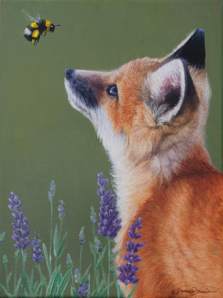 Little Fox and Bumblebee - Open Edition – James Corwin Fine Art ...